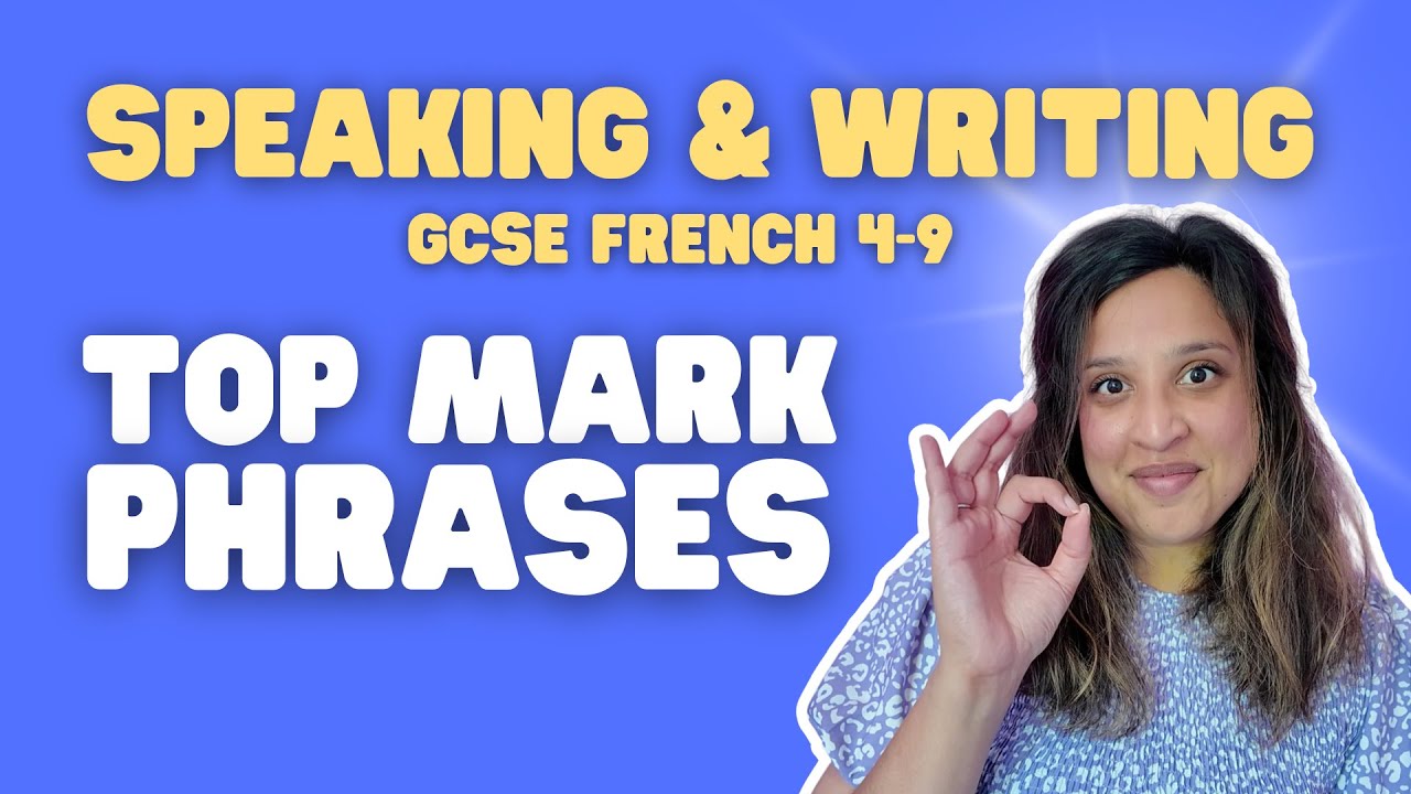 GCSE FRENCH PHRASES To Use to ACE Speaking & Writing Exams (Higher ...