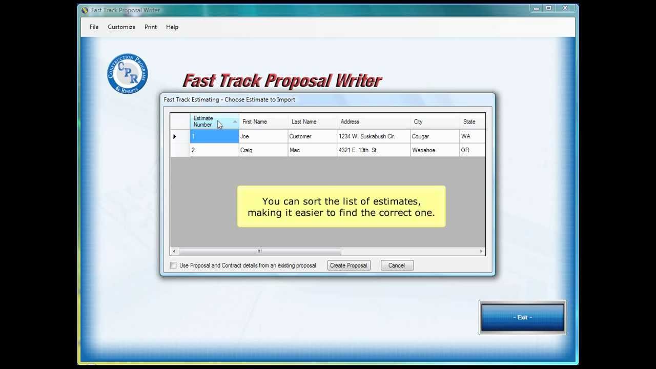 Import work details from Fast Track Estimating software - YouTube