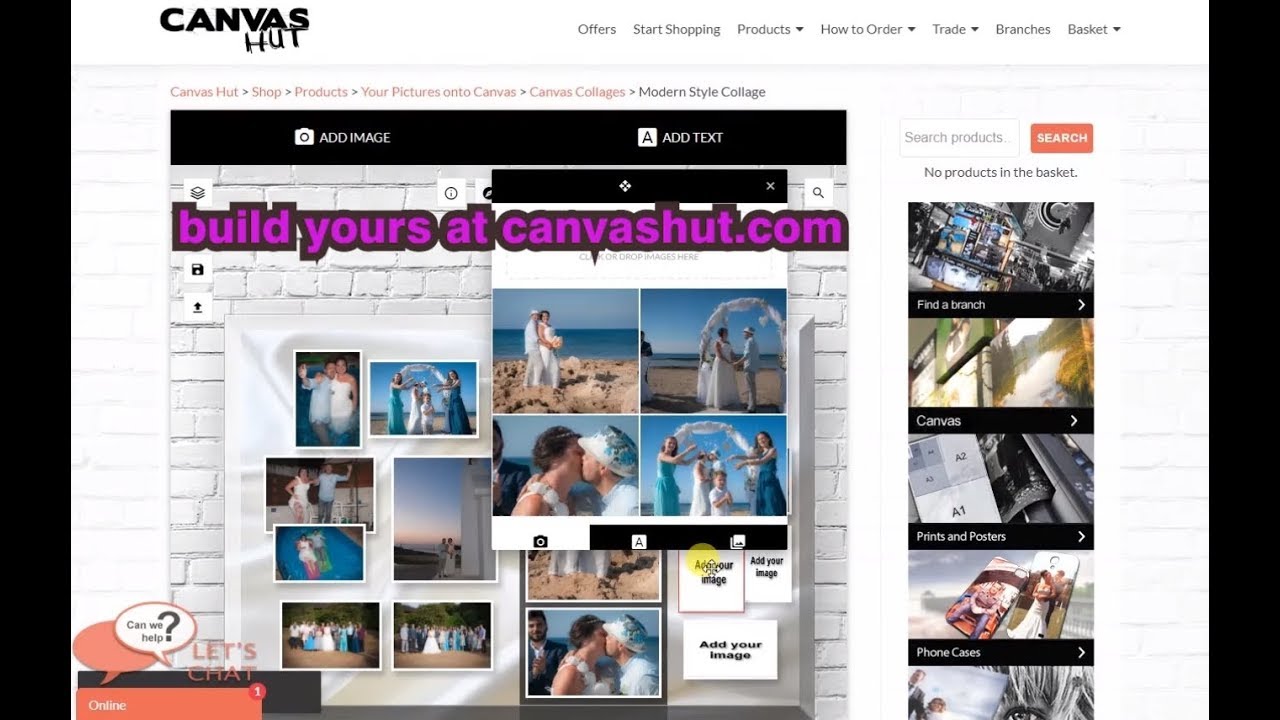 Canvas Hut Collage Tutorial - YouTube