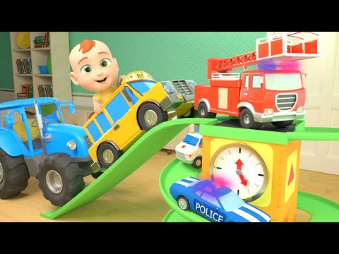Hickory Dickory Dock Vehicles Song | Newborn Baby Songs & Nursery Rhymes