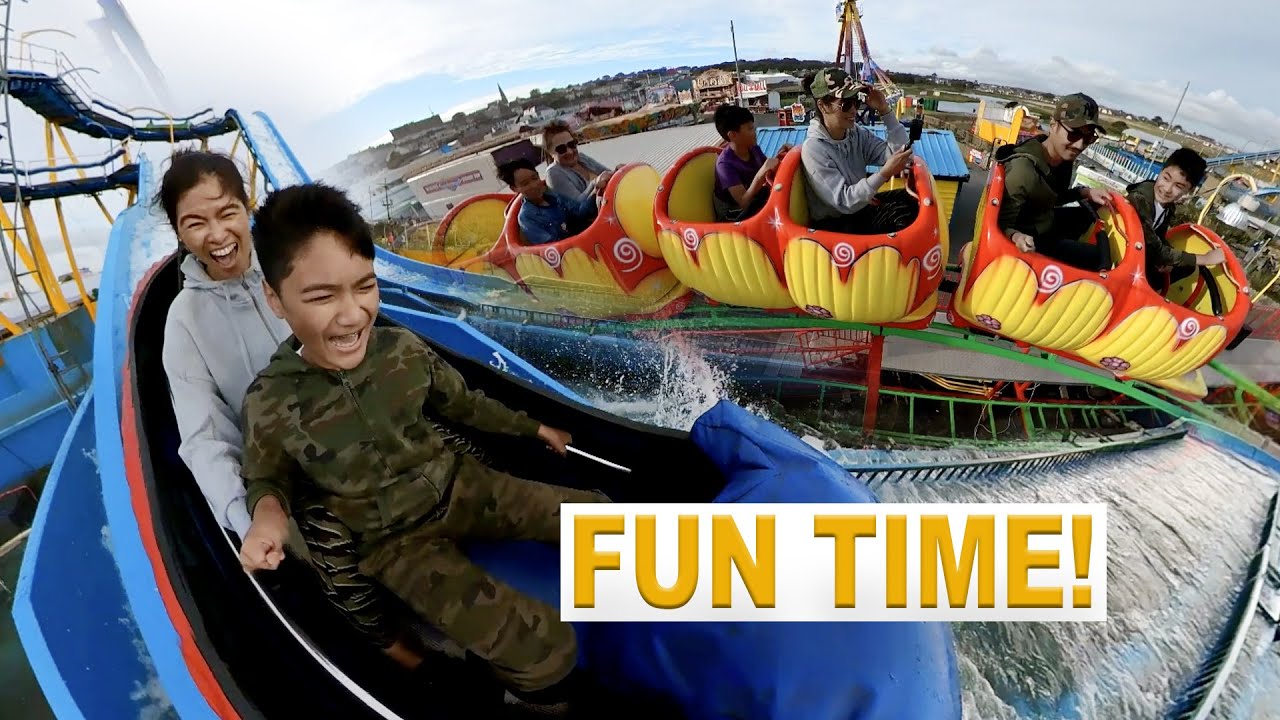 We went on the RIDES in Tramore Amusement Park - YouTube