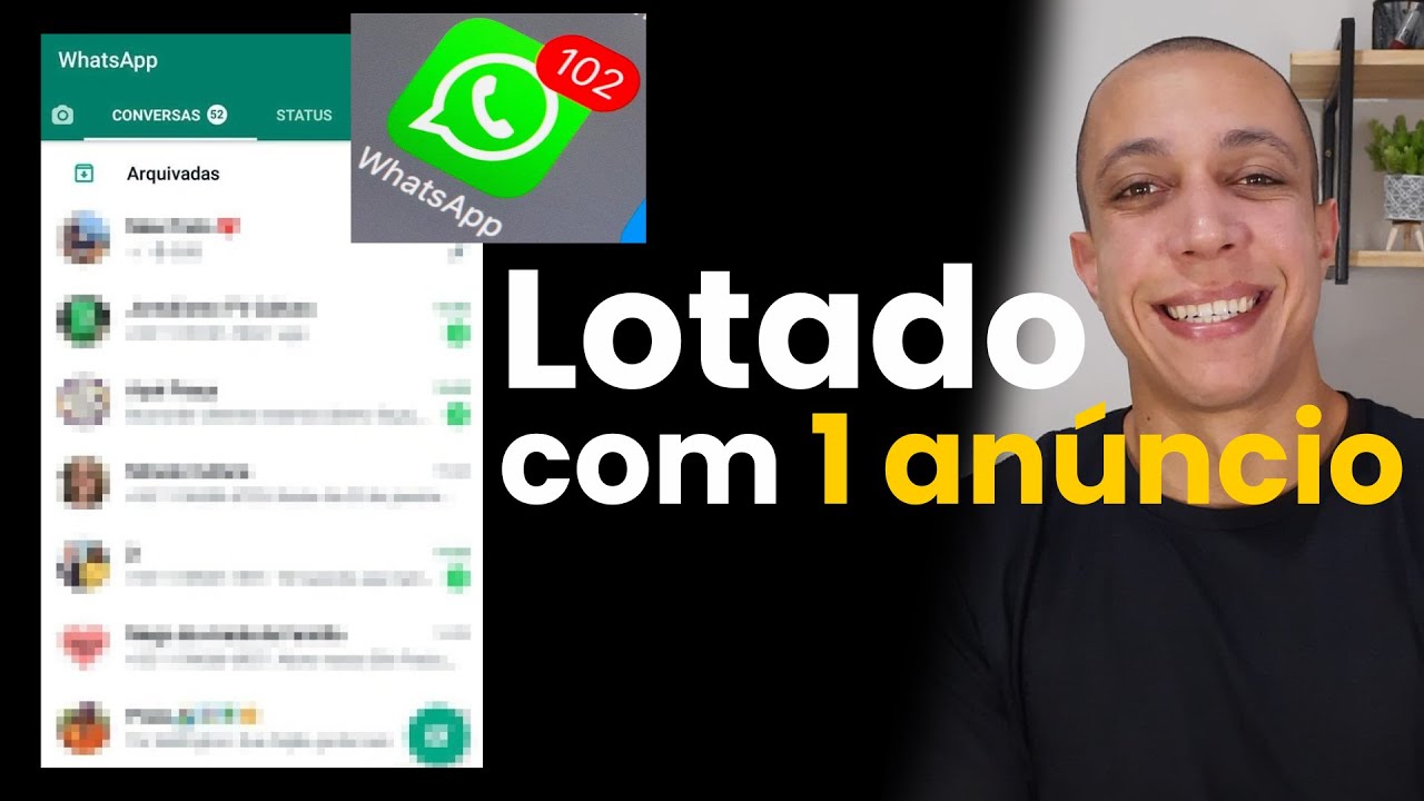 WHATSAPP LOTADO COM 1 ANÚNCIO - YouTube