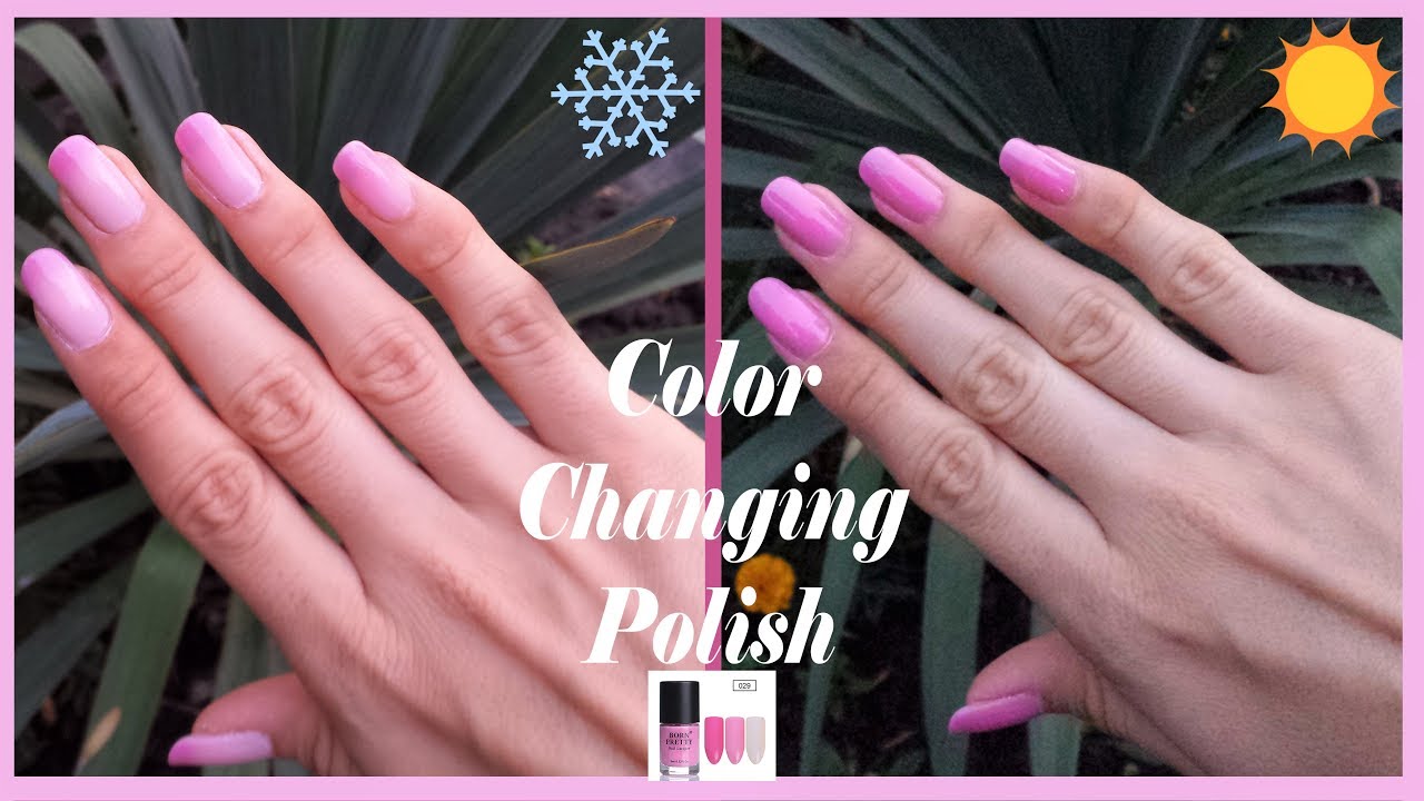 BORN PRETTY Color Changing Nail Polish 029 Review - YouTube