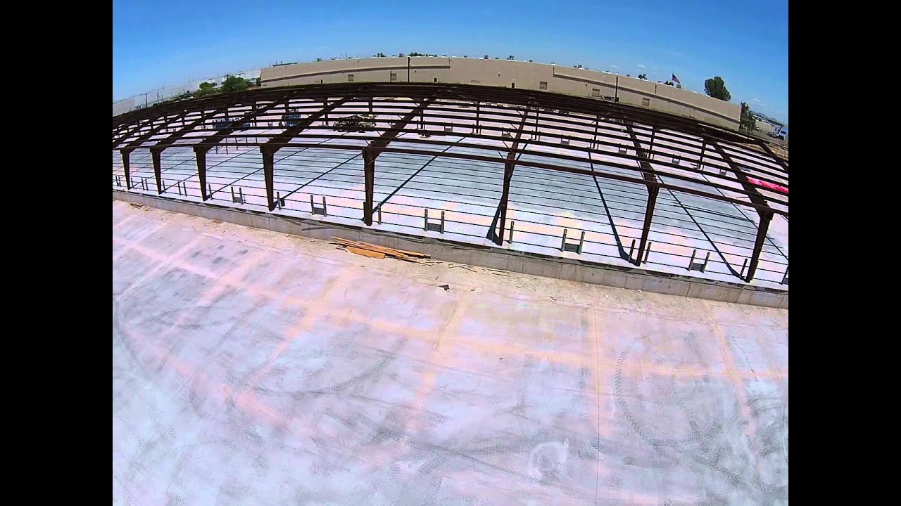Arizona Steel Building Aerial. 100' x 800' Pre-engineered Steel ...