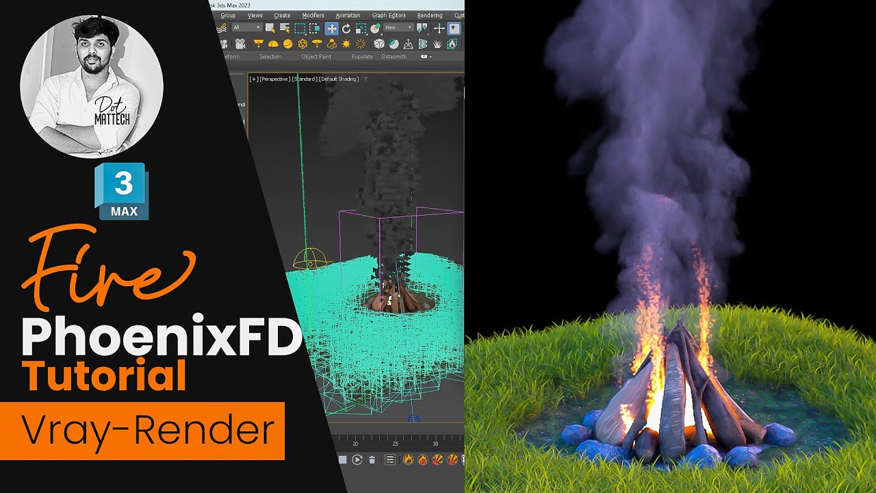 Creating Realistic Fire Effect in Phoenix FD/Mastering Fire Simulation ...