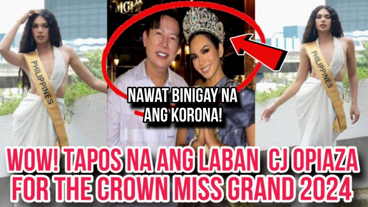 Ayan na ang Golden Crown pinatong na ni Nawat kay Cj Opiaza Miss Grand ...