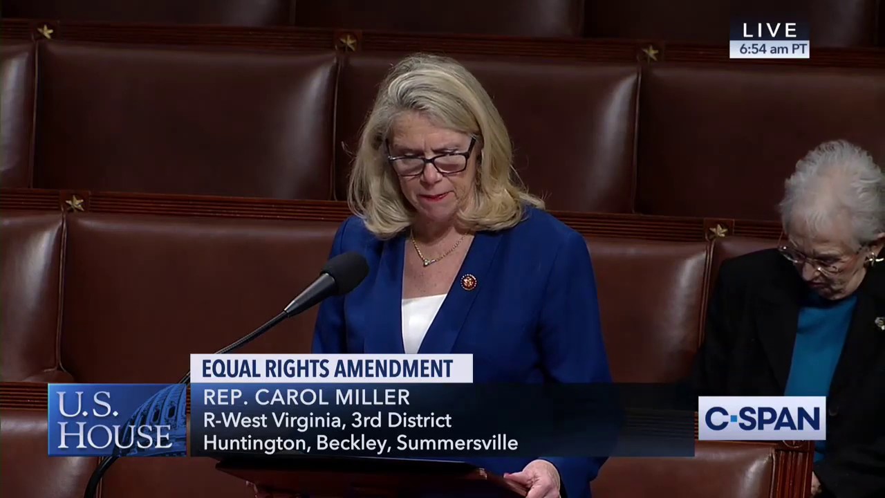 Rep. Carol Miller (R-WV) on Pro-Life Issues with the ERA - YouTube