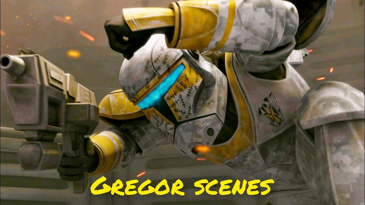 All Captain Gregor scenes - The Clone Wars, The Bad Batch, Rebels - YouTube