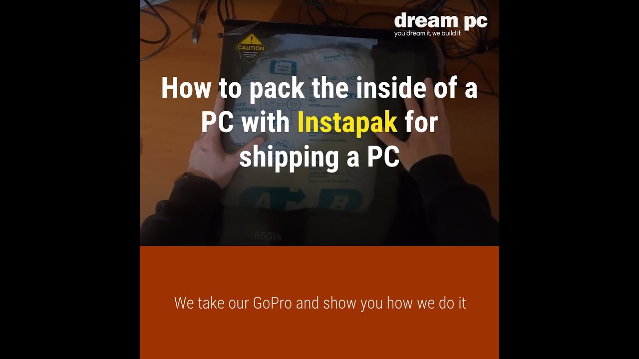 How to pack the inside of a PC with Instapak for shipping a PC (POV ...