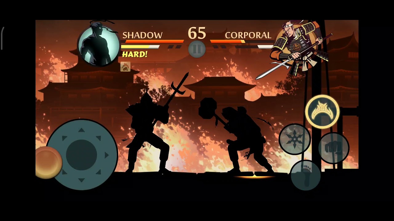 Shadow fight 2 ,shogun bodyguard corporal one try finish. - YouTube