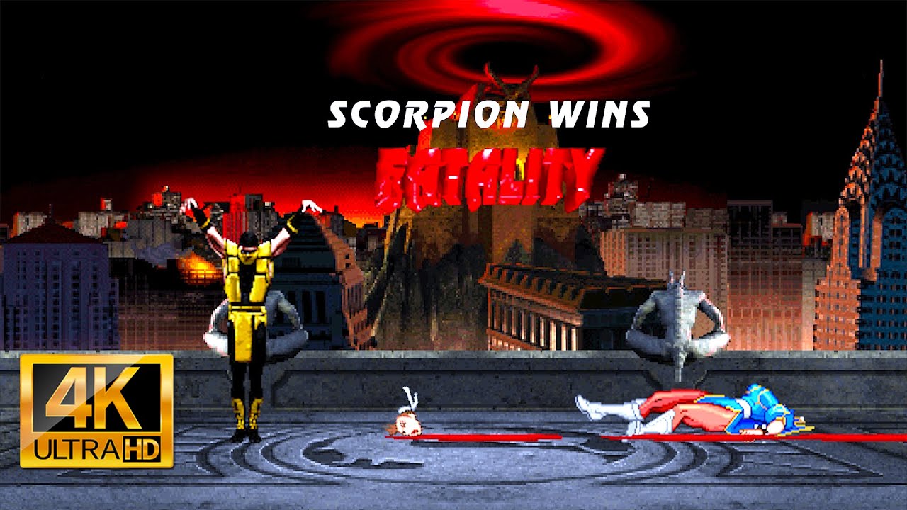 Scorpion Deadly Alliance Fatality on Chun Li MK 3 Style - YouTube
