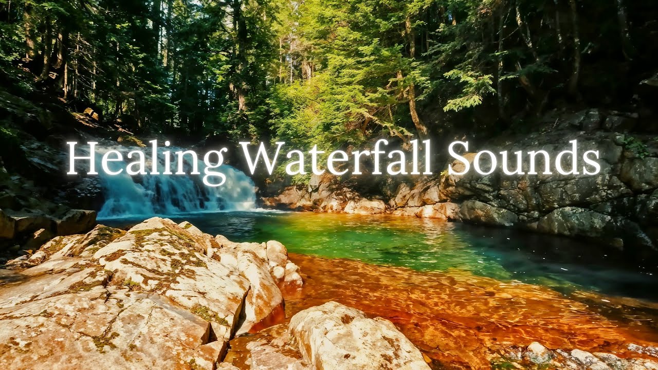 🍃 Healing Waterfall in the Forest. - .Powerful Nature Sounds for Deep ...