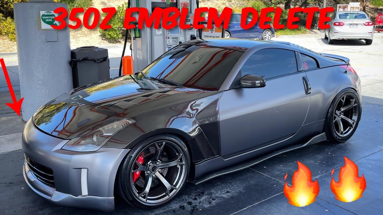 How To Do A Front Emblem Delete On A 350z/370z! - YouTube
