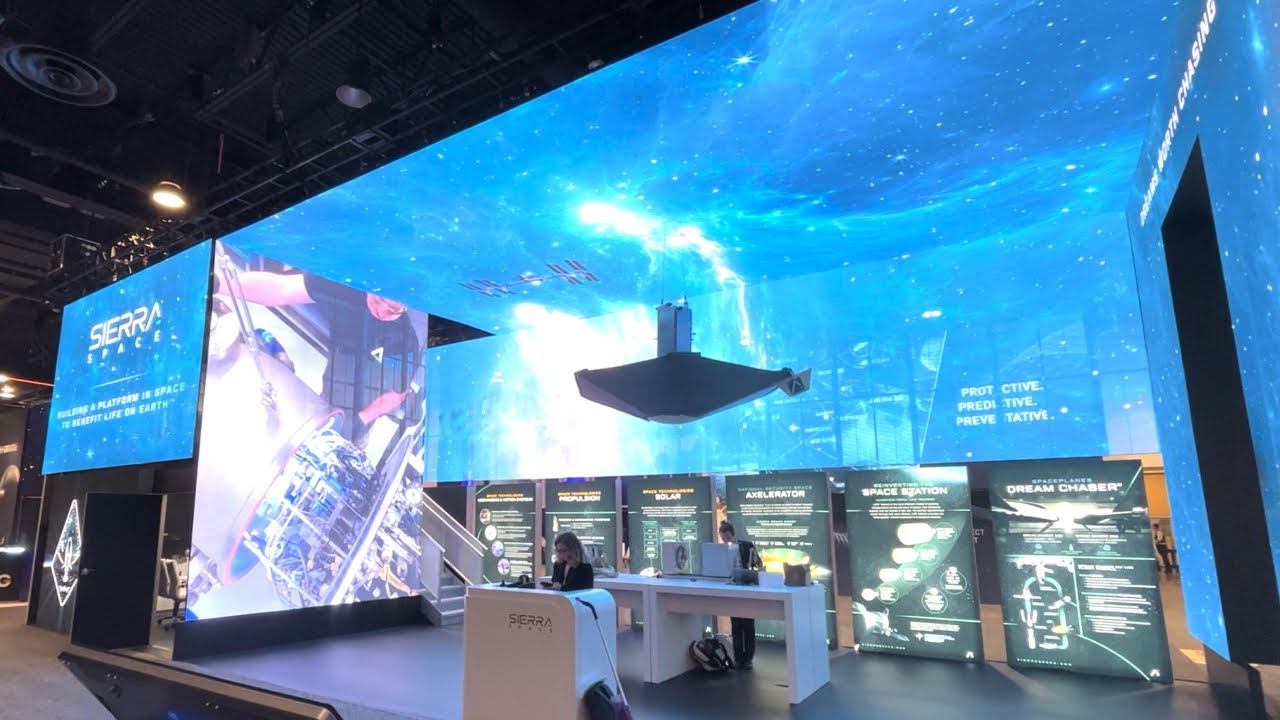 Immersive booth at The Space Symposium, Colorado Springs, CO - YouTube