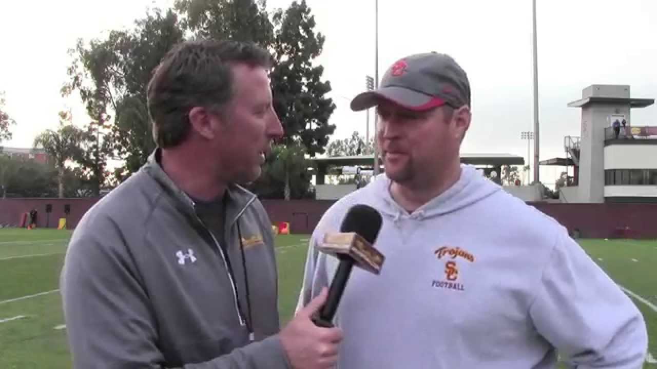 New USC offensive line coach Tim Drevno - YouTube