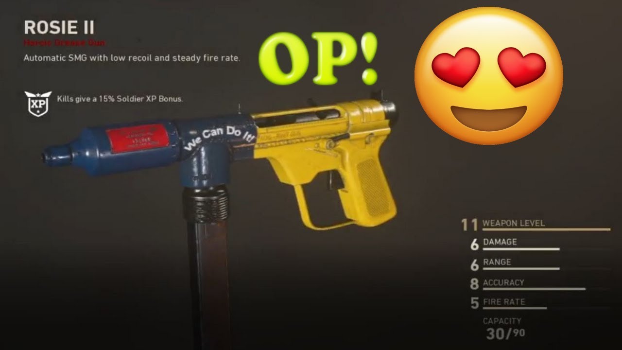HEROIC GREASE GUN ROSIE II BEST CLASS SET UP(COD WWII CONTRACT) - YouTube