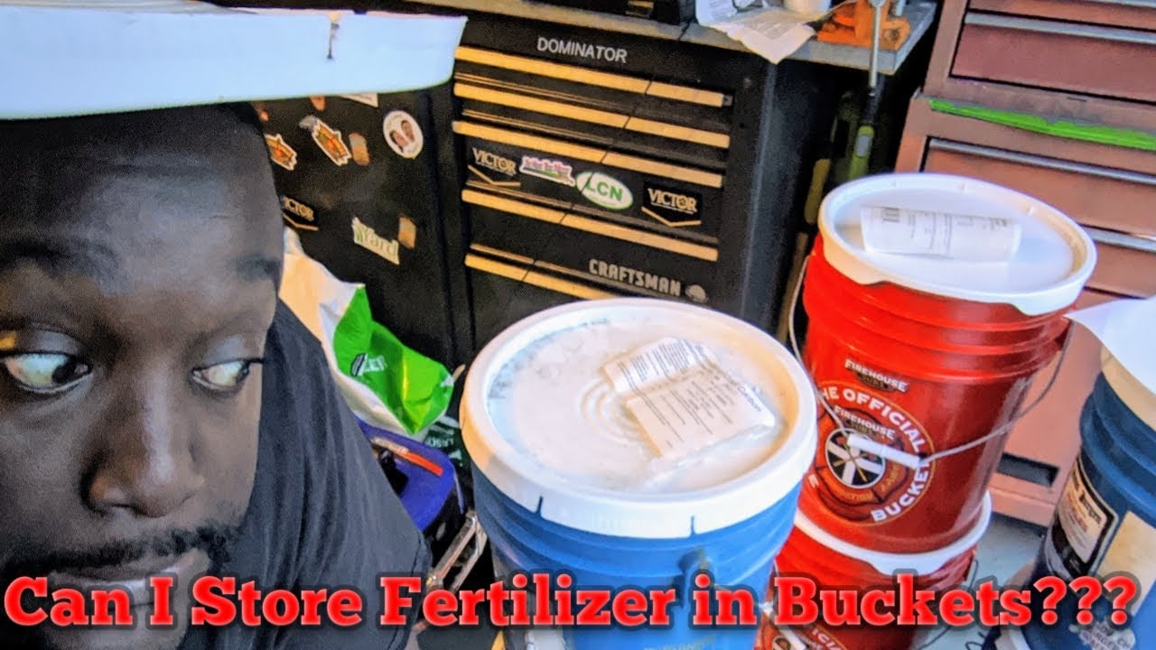 How To Store your Fertilizer for the winter - YouTube