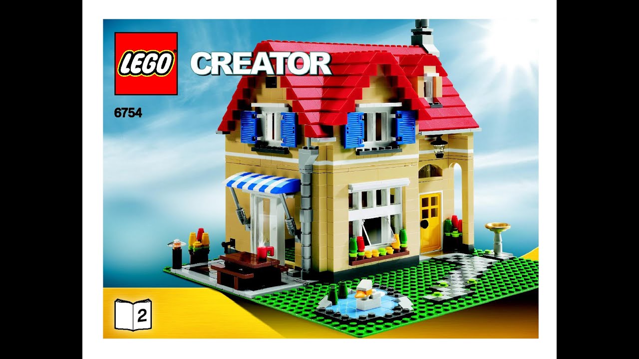 LEGO Creator Family Home 6754 Instructions DIY Book 2 - YouTube