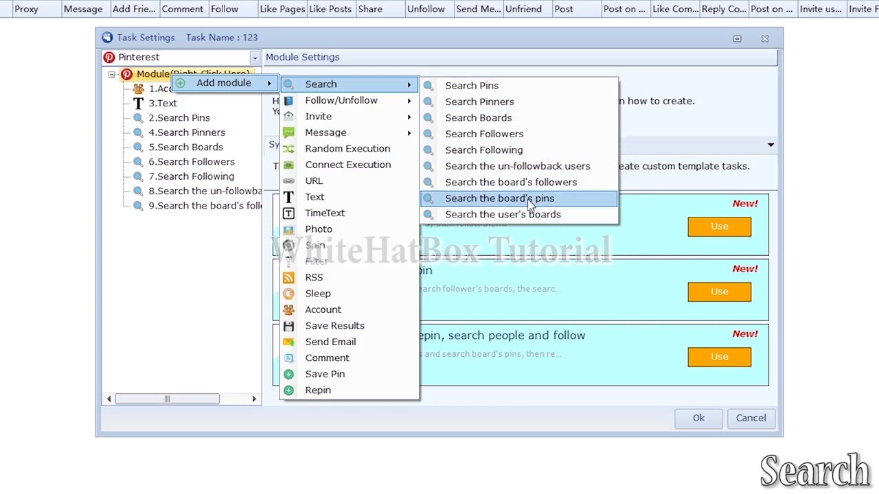FollowingLike-Pinterest| How to create Pinterest task to auto run ...