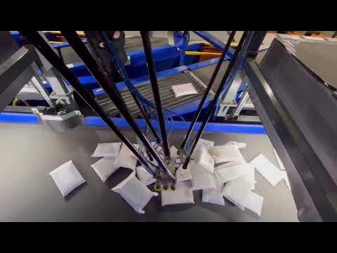 deep learning AI+3D vision+delta robot sorting application in logistics ...