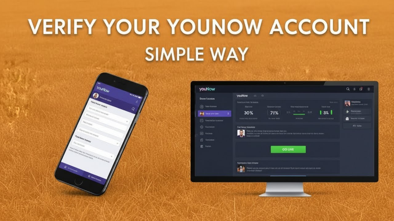 How to verify your YouNow broadcaster account - simple way - YouTube