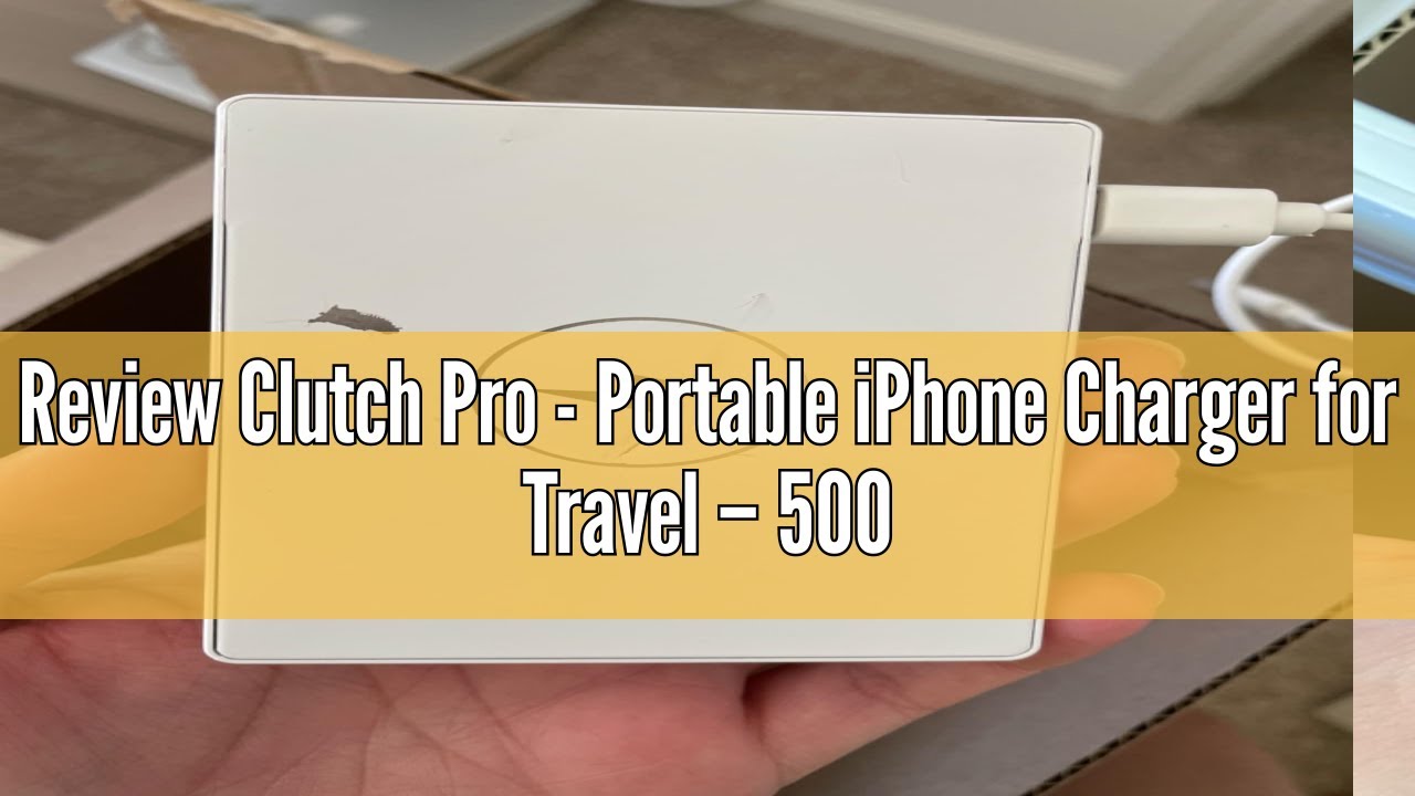 Review Clutch Pro - Portable iPhone Charger for Travel – 5000 mAH TSA ...