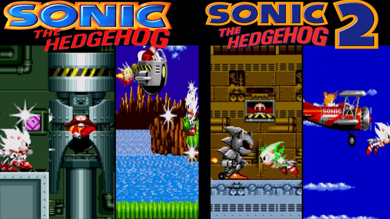 Sonic: Hyper Sonic in Sonic 1 and 2 - YouTube