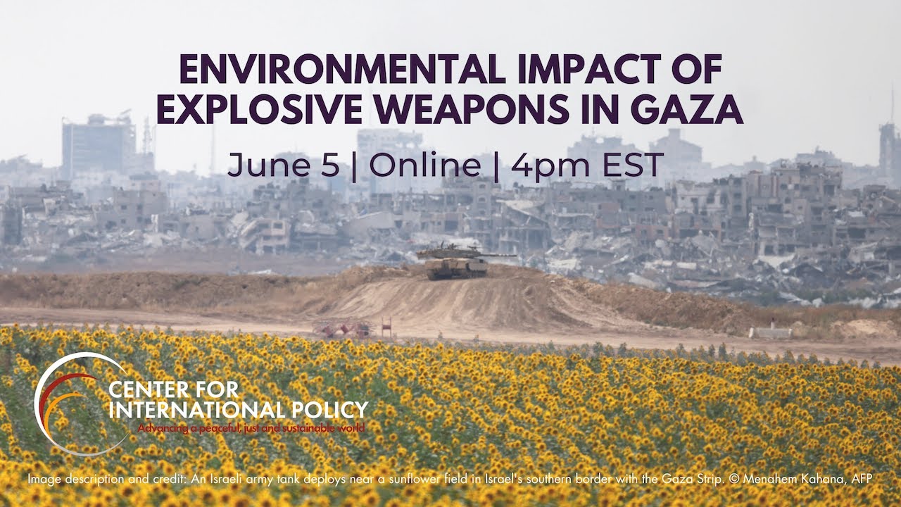 Environmental Impact of Explosive Weapons in Gaza - YouTube