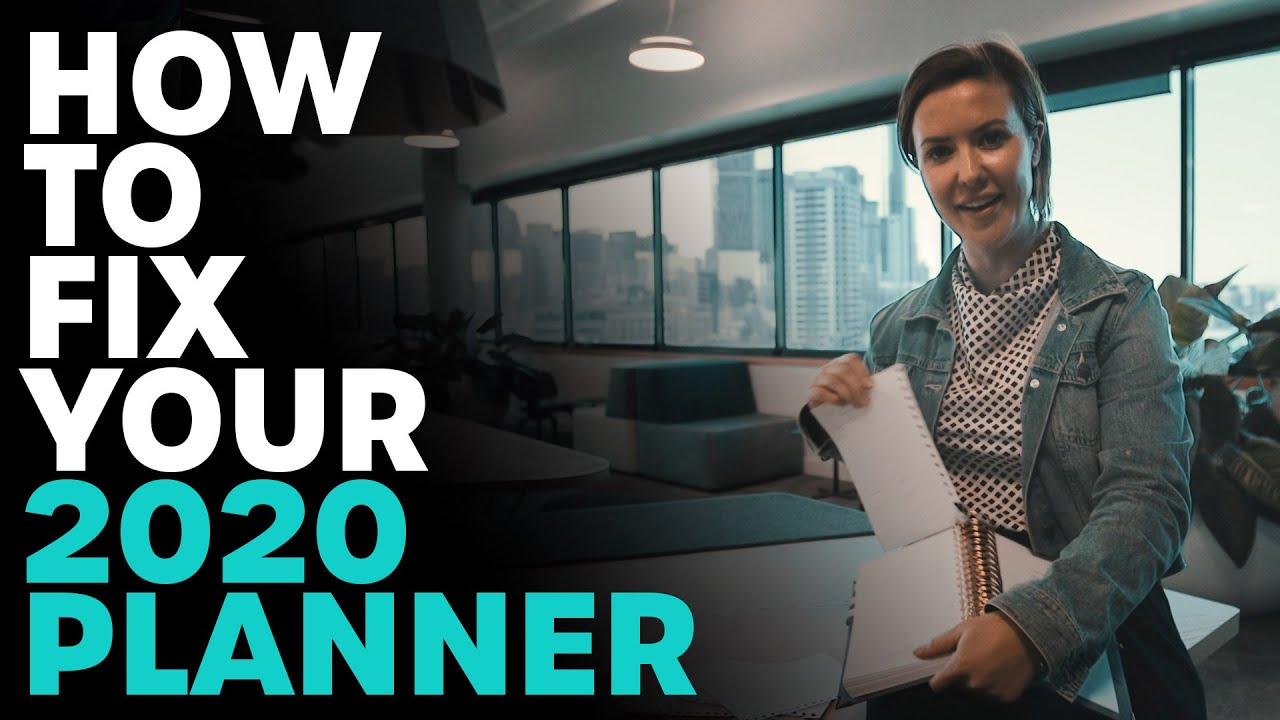 How To Fix Your 2020 Planner | B105 - YouTube