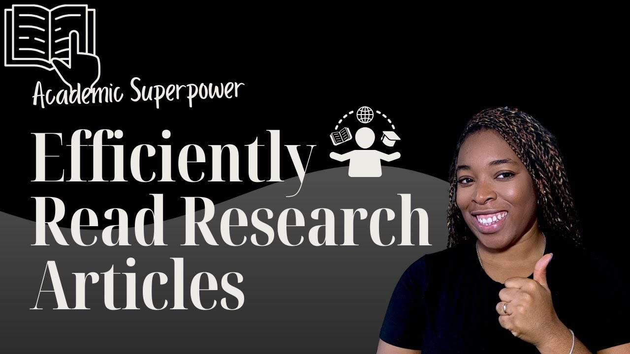 Read Like a Pro: Master reading articles for research - YouTube