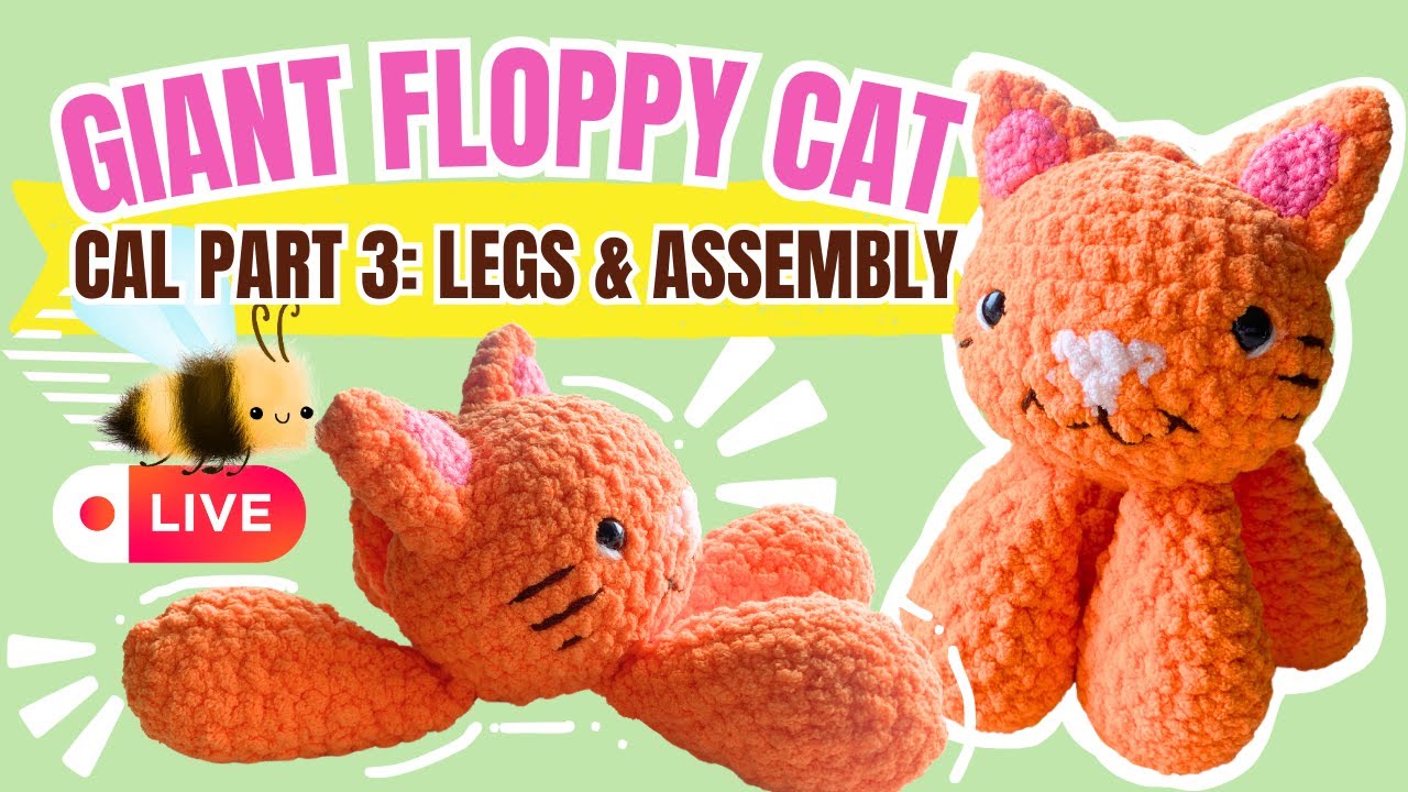 Amigurumi Cat Crochet Along Pattern Tutorial Step by Step - YouTube