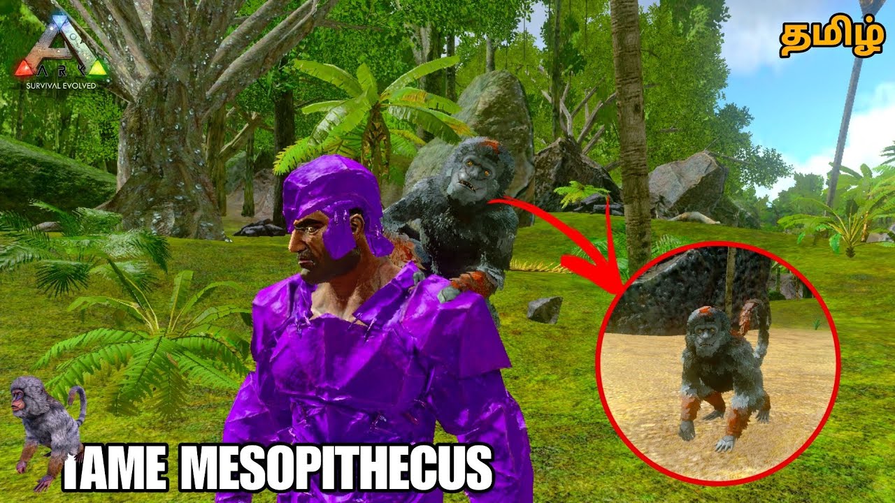 How To Tame Mesopithecus in Ark | EP:32 Ark Taming | Ark Survival ...