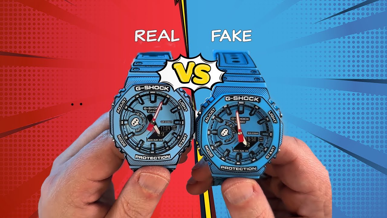 Real Vs Fake G-Shock GA-2100 Manga - How to Spot a Fake - YouTube