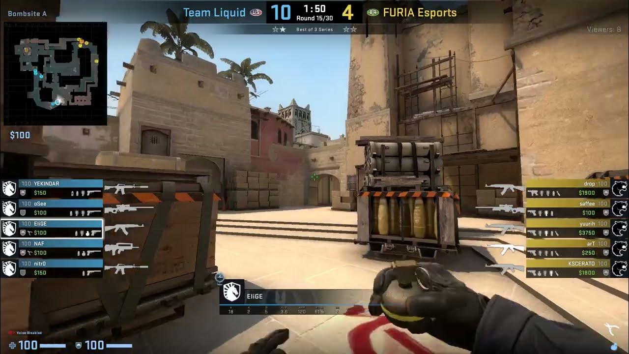 CS:GO POV Demo Liquid EliGE (41/16) vs FURIA (de_mirage) @ IEM Cologne 2022 - YouTube