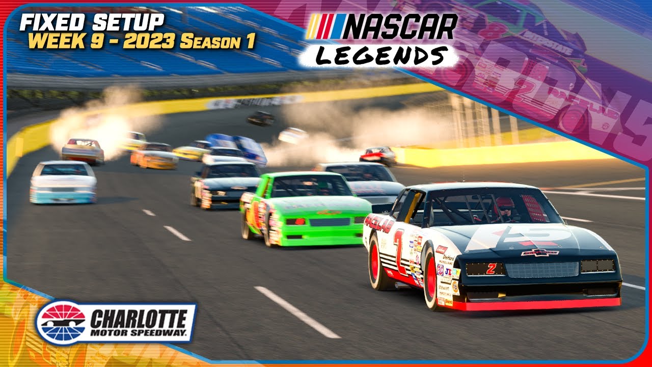 1987 NASCAR Legends - Charlotte Motor Speedway - iRacing - YouTube