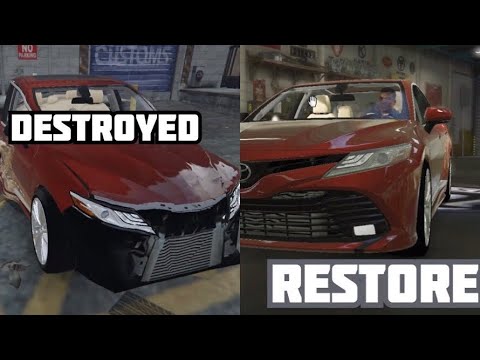 Total destroyed Camry convert into new Camry | Car restoration | Game ...