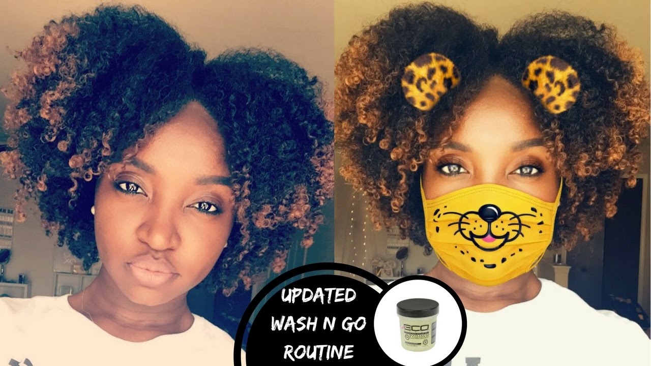Updated Wash N Go Routine | Type 4 Hair | Eco Style Black Castor And ...