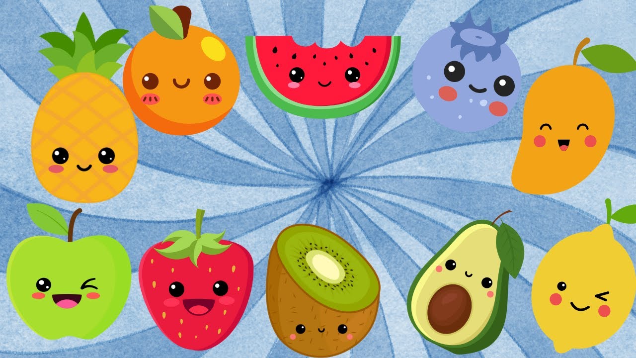 FRUITS NAME for Toddlers | English Vocabulary | First Words for Babies ...
