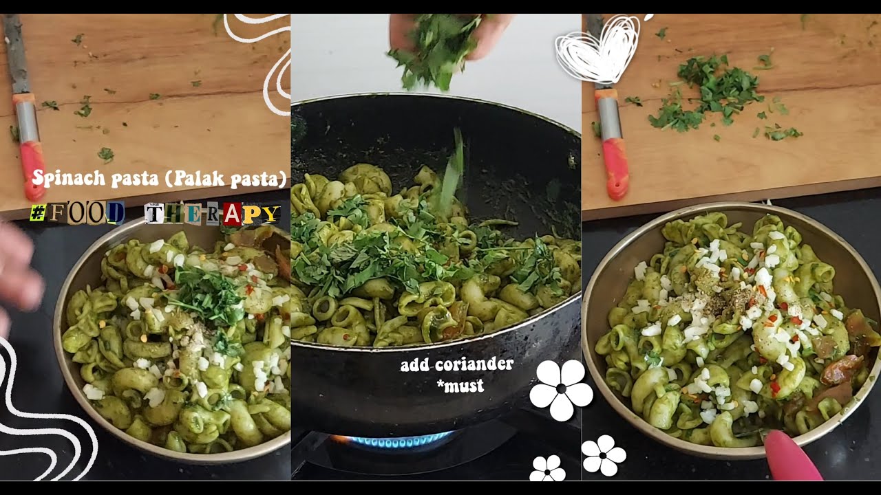 Spinach pasta( Palak pasta)/ food therapy/ asmr /Suchismitapanda# ...