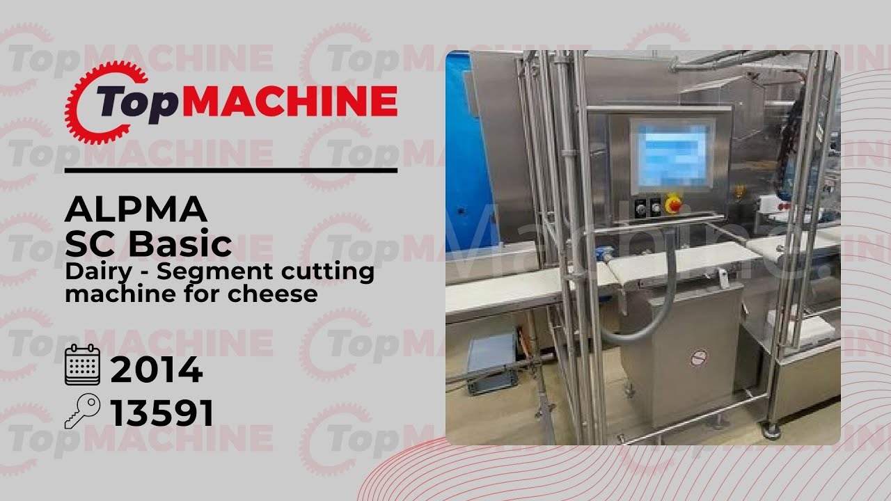 ALPMA SC Basic Cheese and butter - Segment cutting machine for cheese ...