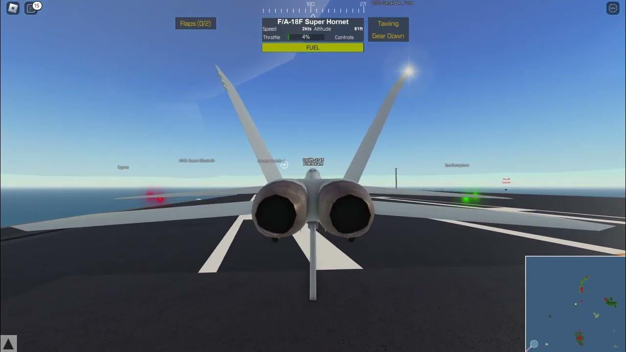 How To Takeoff And Land A Jet On An Aircraft Carrier In Ptfs - YouTube