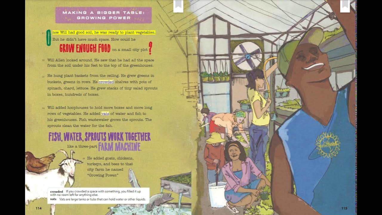 HMH Read Aloud | Farmer Will Allen and the Growing Table - 3rd grade ...