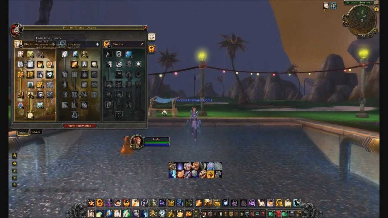 WoW PvP Guide: Rank One Gladiator Disc Priest Corbslol - Talents ...