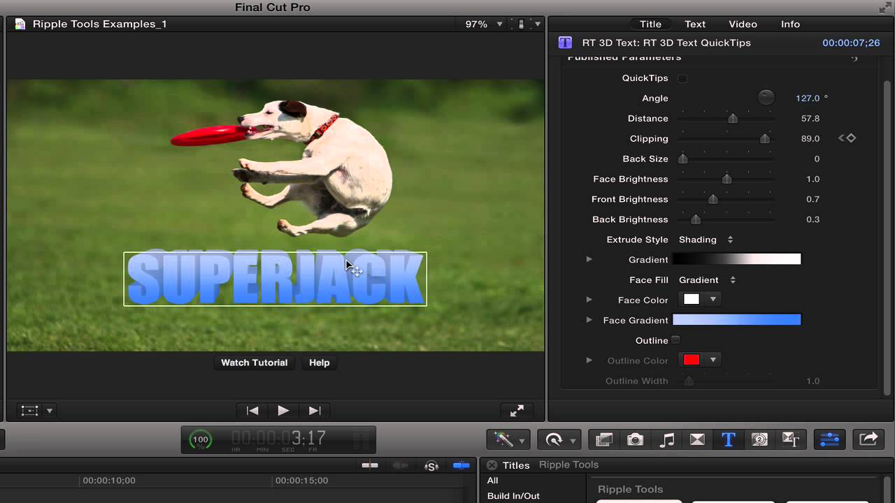 Ripple Tools 3D Text Tips - YouTube
