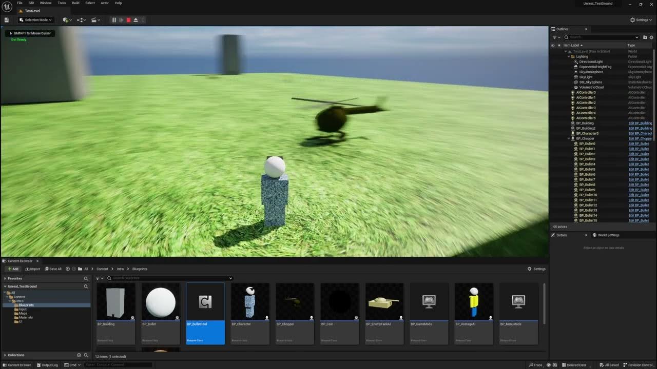 Game Programming - Unreal Blueprint Object Pooling - YouTube