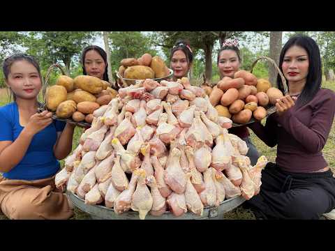 Amazing cooking chicken leg and potato recipe