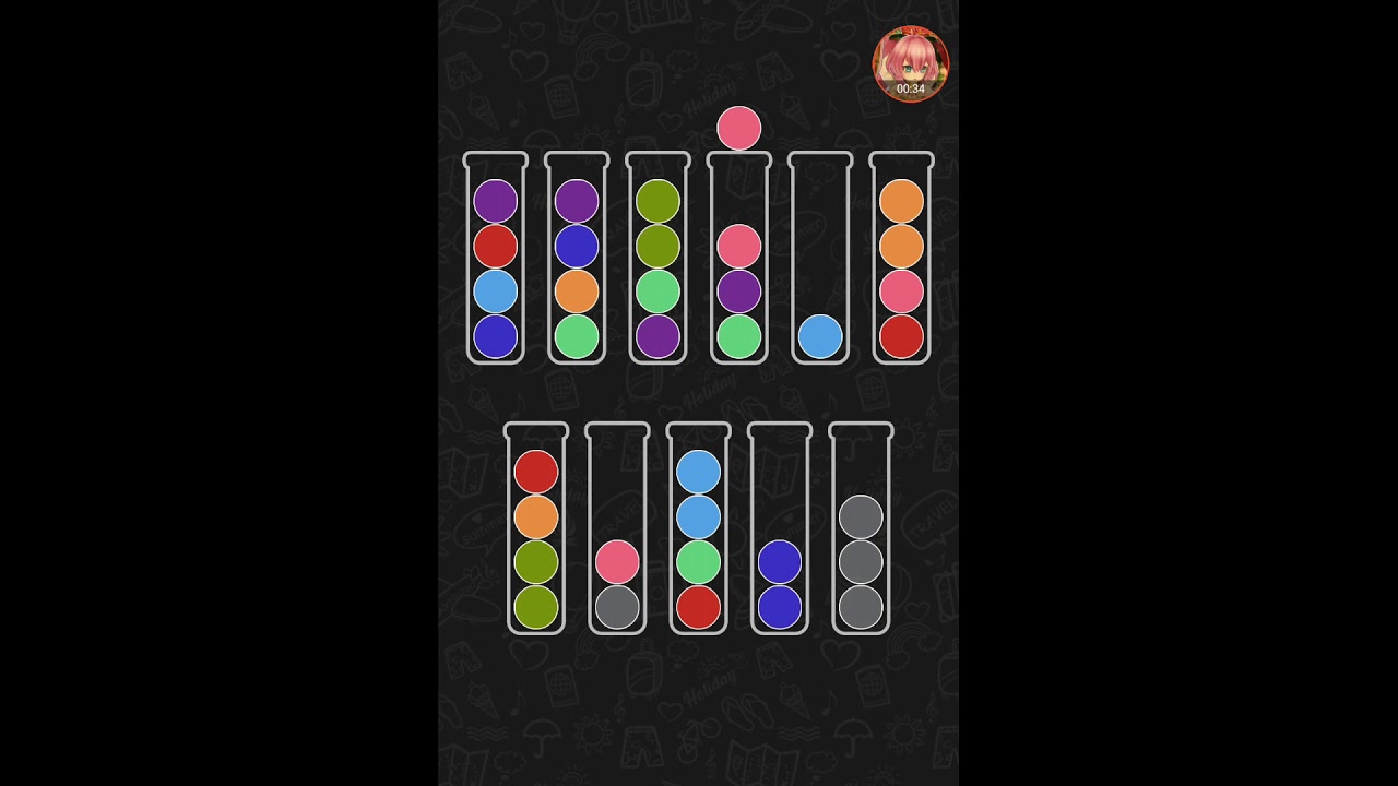 Ball sort Puzzle level 184 - YouTube