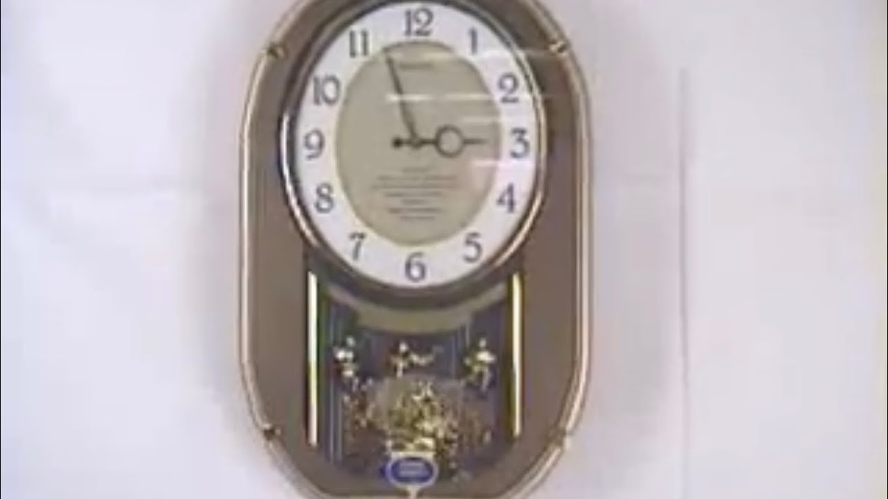 Seiko QXM329NRH Melodies In Motion Clock - YouTube