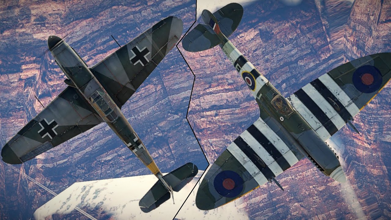 Bf109 F4 Vs Spitfire F-Mk.IX - YouTube