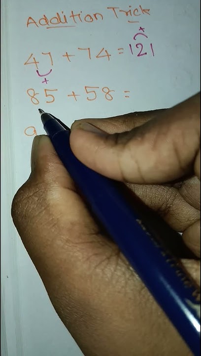 Maths addition trick - YouTube